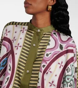La DoubleJ Printed Silk Twill Shirt