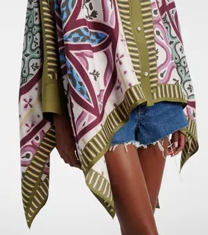 La DoubleJ Printed Silk Twill Shirt