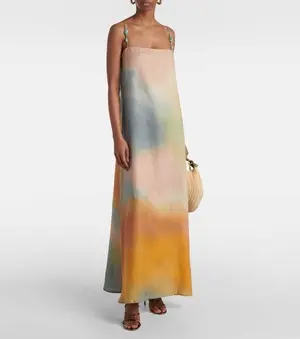 Staud Linen Maxi Dress