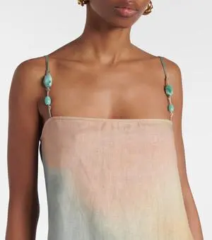 Staud Linen Maxi Dress