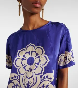 Etro Floral Satin Top