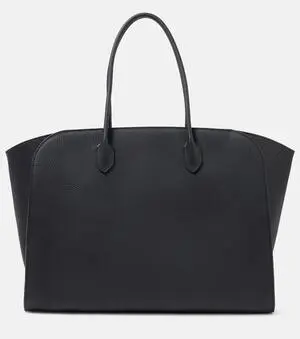 THE ROW Marlo Large Leather Tote Bag - Black