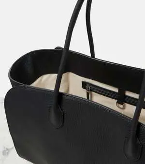 THE ROW Marlo Large Leather Tote Bag - Black