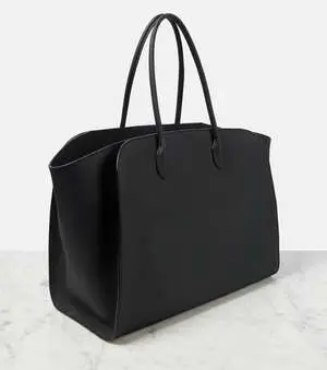 THE ROW Marlo Large Leather Tote Bag - Black