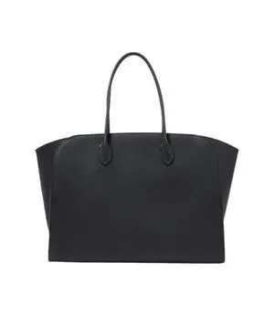 THE ROW Marlo Large Leather Tote Bag - Black