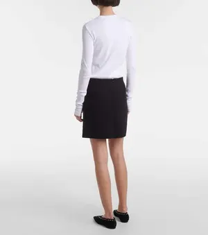 TOTEME Crêpe Miniskirt - Black