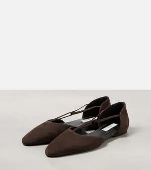 TOTEME Suede Ballet Flats