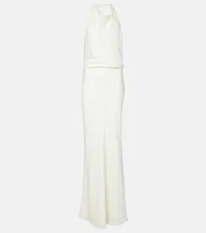 Simkhai Reannon Draped Satin Gown