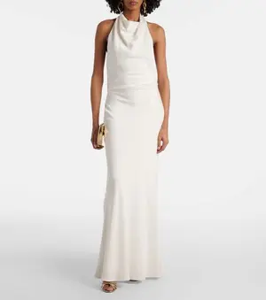 Simkhai Reannon Draped Satin Gown