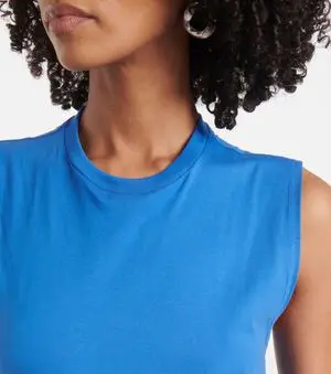 TOTEME Cotton Jersey Midi Dress - Blue