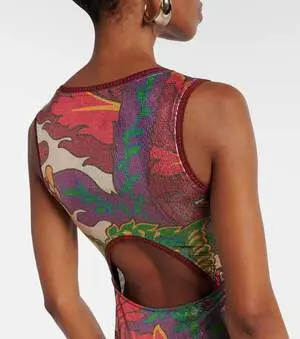 Etro Printed Maxi Dress