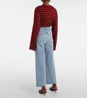 FRAME The Wide High-rise Wide-leg Jeans