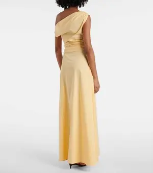 Staud Phare One-shoulder Maxi Dress - Yellow
