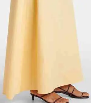Staud Phare One-shoulder Maxi Dress - Yellow