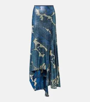 Etro Printed Asymmetric Maxi Skirt