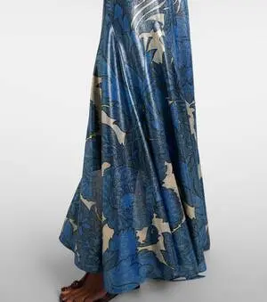 Etro Printed Asymmetric Maxi Skirt