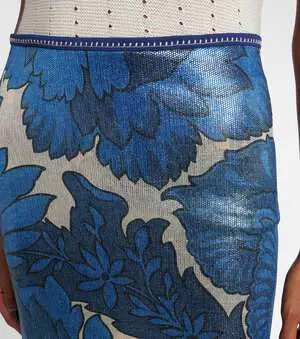 Etro Printed Asymmetric Maxi Skirt