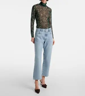 FRAME The Hang High-rise Straight Jeans