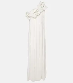 Costarellos Charmain Ruffled Gown