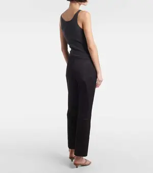 TOTEME Cotton-blend Straight Trousers