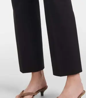 TOTEME Cotton-blend Straight Trousers