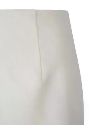 Roland Mouret Crepe Midi Skirt - White