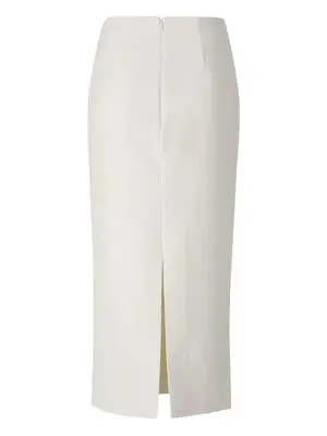 Roland Mouret Crepe Midi Skirt - White