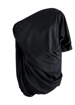 Dries Van Noten Calant Draped Satin Top