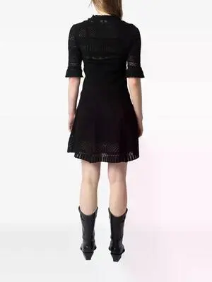 Zadig&Voltaire Memphisa Mini Dress - Black