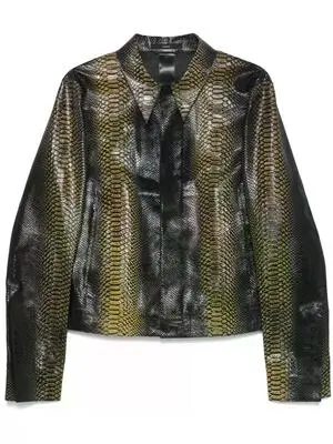 SAPIO Nº37 Snakeskin Jacket - Black