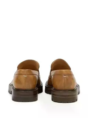 MAISON MARGIELA Tabi Leather Loafers - Neutrals