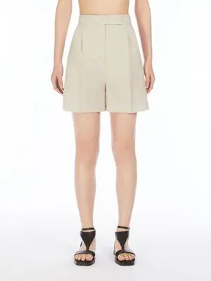 Max Mara Wool Canvas Short
