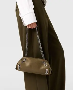 Stella McCartney Falabella Bowling Shoulder Bag - Olive