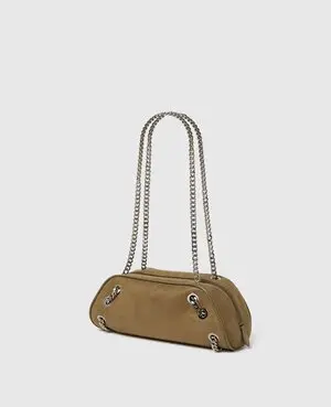 Stella McCartney Falabella Bowling Shoulder Bag - Olive