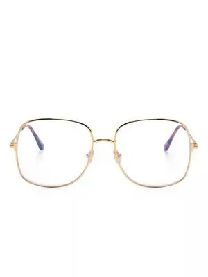 TOM FORD Oversize-frame Glasses - Gold
