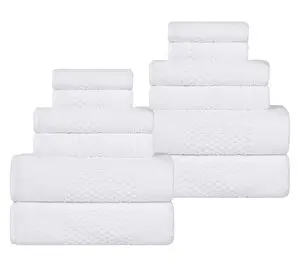 SUPERIOR 12-piece Playa Zero Twist Cotton Solid Towel Set