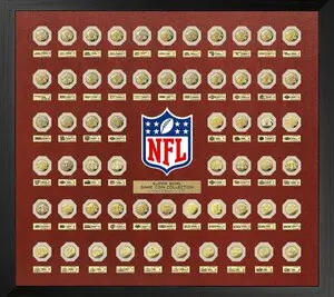 HIGHLAND MINT Nfl Gold Super Bowl Flip Coin Col Ection - One-color