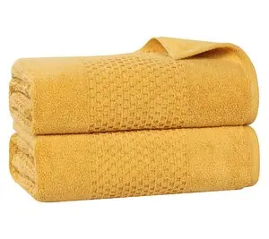 SUPERIOR 2-piece Playa Zero Twist Cotton Solid Ath Towel Set