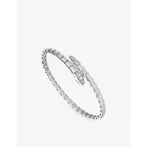 BVLGARI Serpenti Viper 18ct White-gold Diamond Bracelet - White Gold