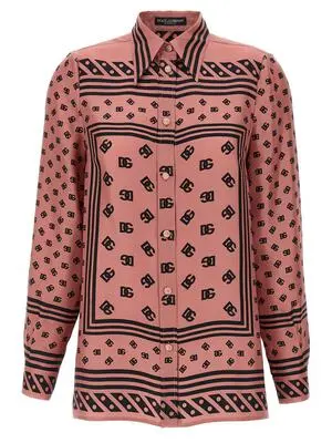 Dolce & Gabbana Silk Twill Shirt - Pink