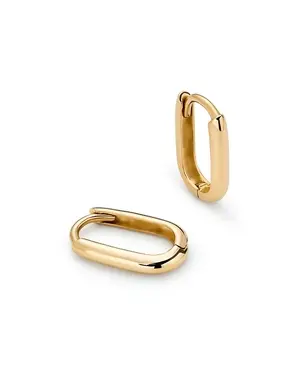 ANA LUISA Mini Oval Hoop Earrings - Gold