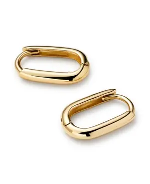 ANA LUISA Mini Oval Hoop Earrings
