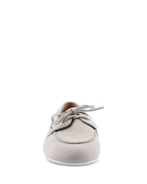 Sperry Slimboat Boat Shoes - Light Grey