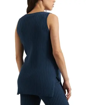 RIPE MATERNITY Sophie Rib Knit Nursing Top - Blue