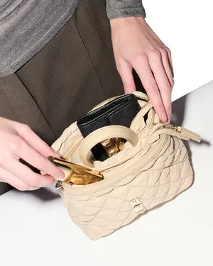 Mz Wallace Mini Astor Top Handle Bag - Buff/light Gold