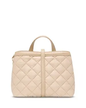 Mz Wallace Mini Astor Top Handle Bag - Buff/light Gold
