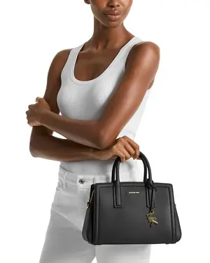 Michael Kors Laila Small Satchel - Black/gold