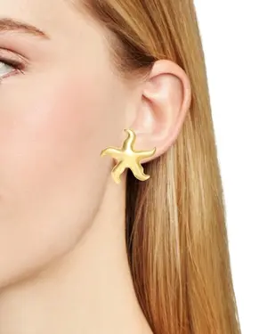 Aqua Star Drop Earrings