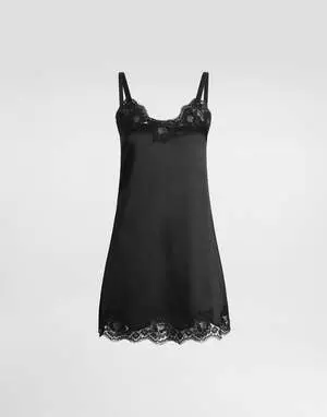 Dolce & Gabbana Short Sottoveste - Black