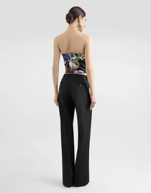 Dolce & Gabbana Floral Satin Corset Top - Print